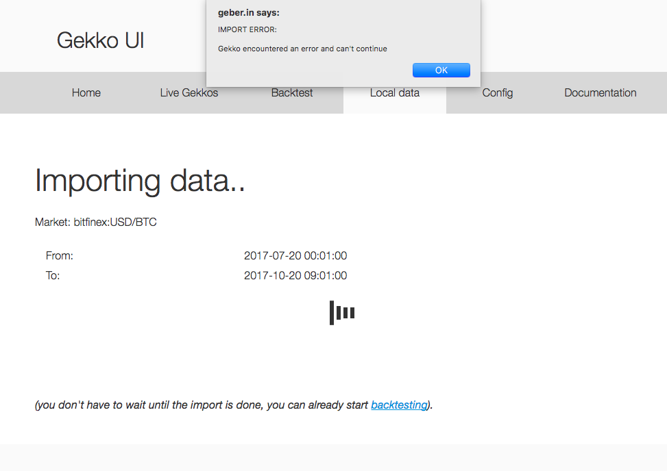 Sqlite3 error in Gekko · Issue #1220 · askmike/gekko · GitHub