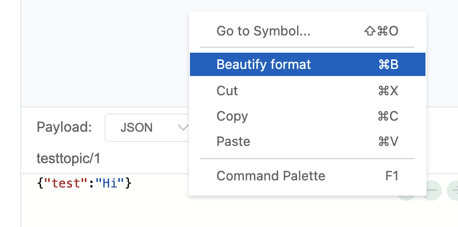 On the issue of the message content not being formatted after selecting JSON format for display ...