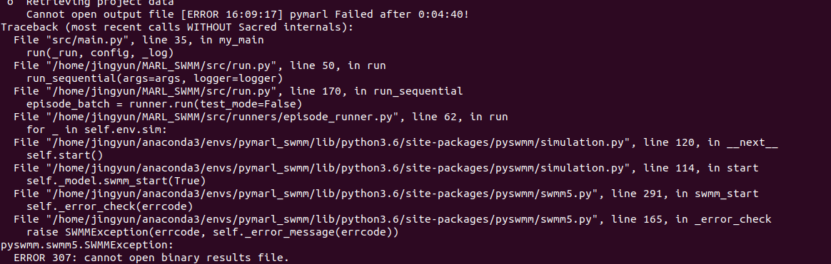 ERROR 307: cannot open binary results file. · Issue #261 · pyswmm/pyswmm · GitHub
