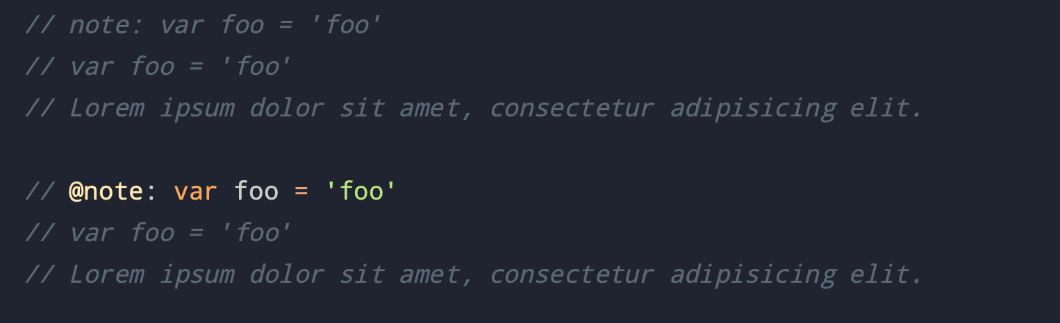 Inline comments breaking if comment begins with @ symbol · Issue #412 ...