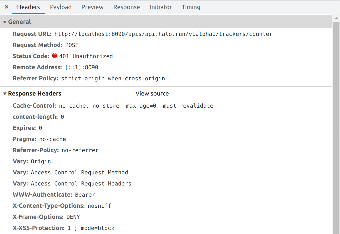 用于统计内容访问量的接口需要鉴权（/apis/api.halo.run/v1alpha1/trackers/counter） · Issue #2507 · halo-dev/halo ...