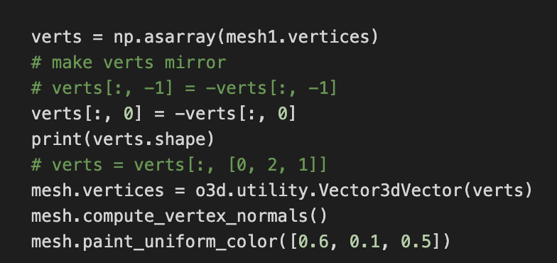 How To Mirror The 3d Mesh · Issue 4751 · Isl Orgopen3d · Github