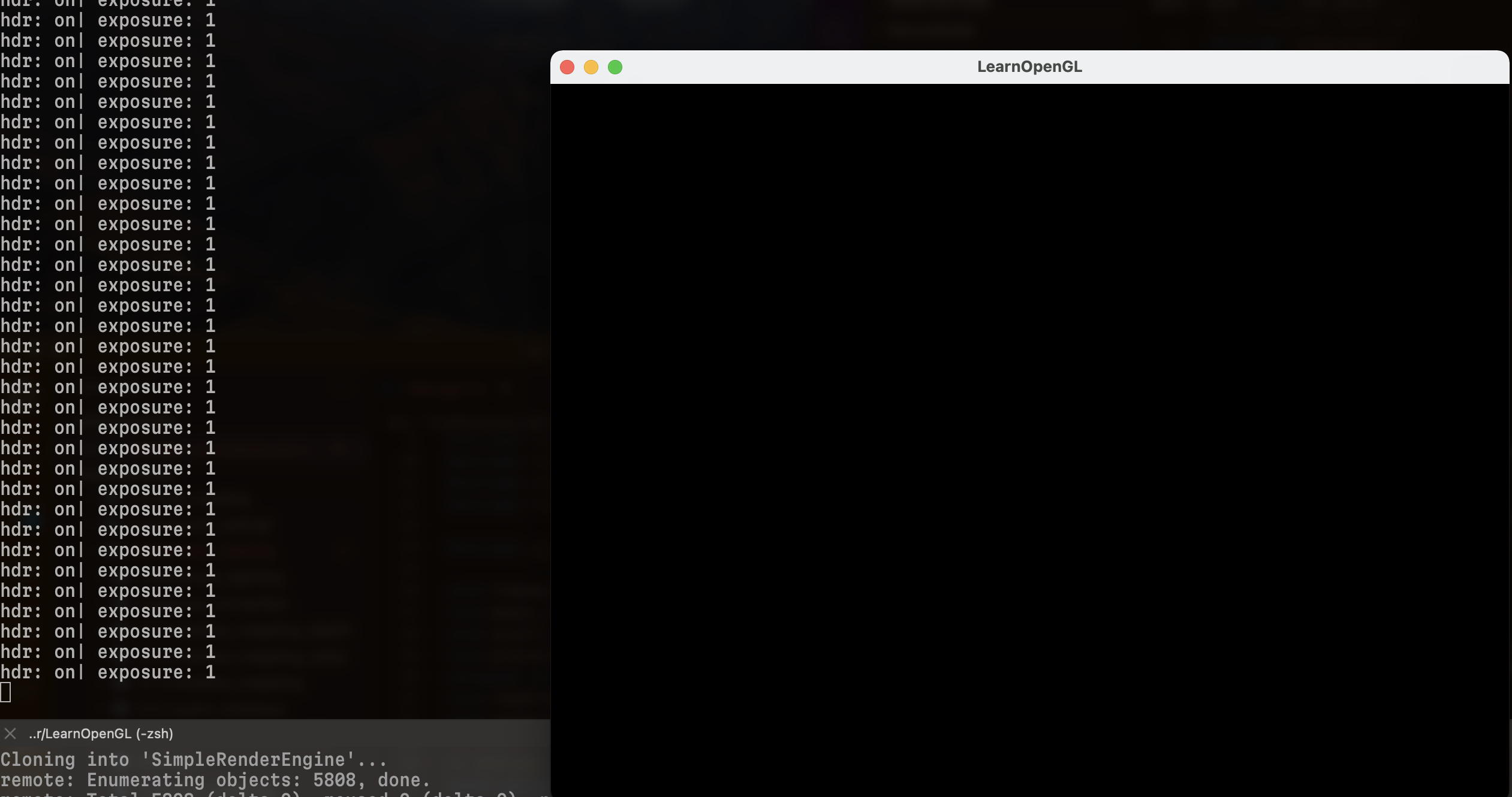 5.advanced lighting -> 6.hdr just showing a black window · Issue #298 · JoeyDeVries/LearnOpenGL ...