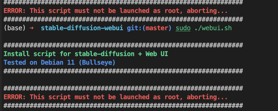 [Bug]: ERROR: This script must not be launched as root, aborting... · Issue #9093 ...