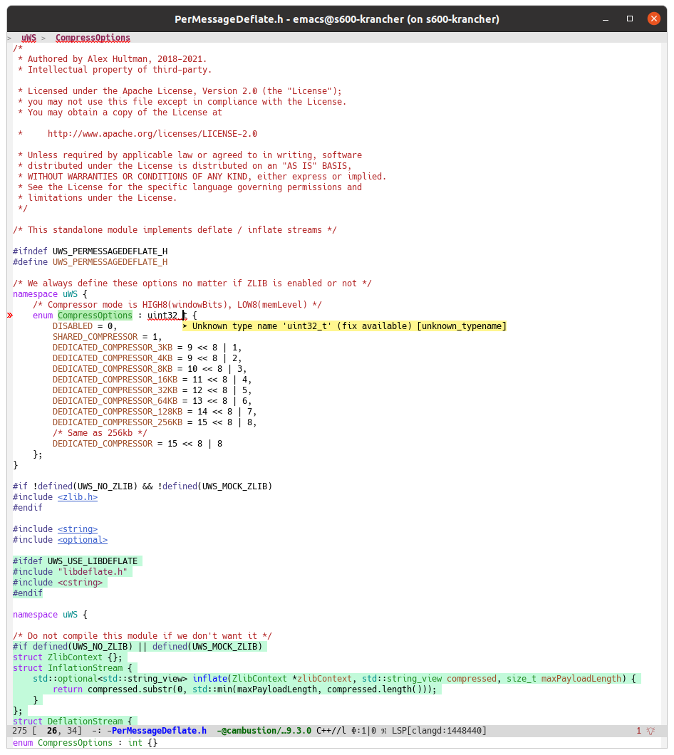 A tiny issue with transitive dependency in PerMessageDeflate.h · Issue #1306 · uNetworking ...
