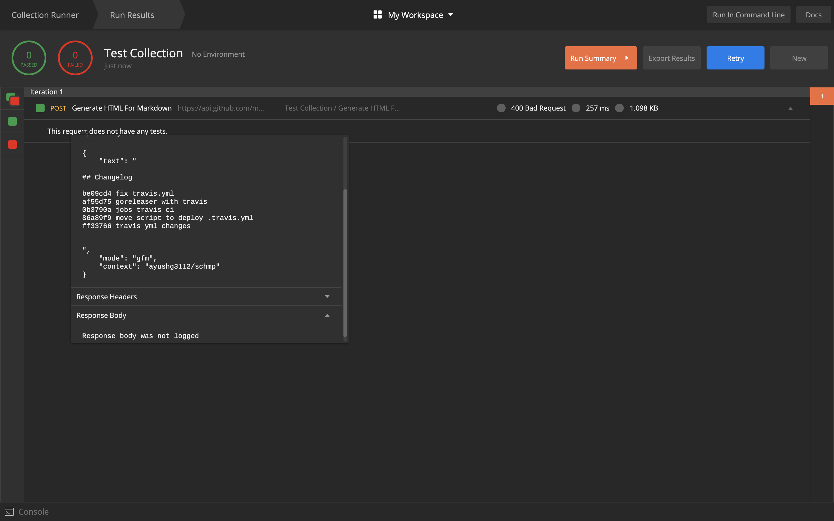 Collections Do Not Build Proper Payload When Using Variable With Multiline String · Issue 8946 