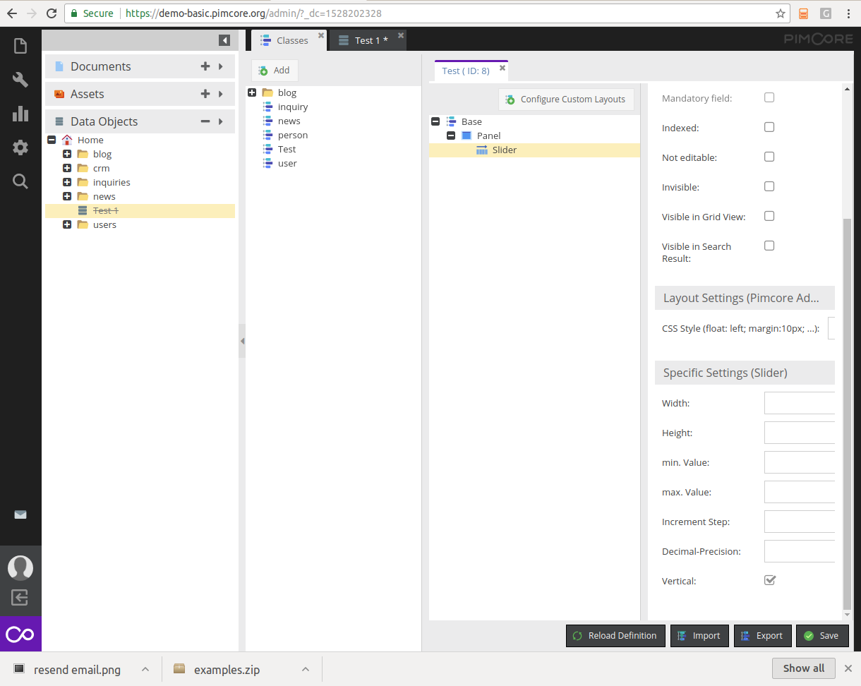 UI of number slider breaks if marked as vertical · Issue #2901 · pimcore/pimcore · GitHub