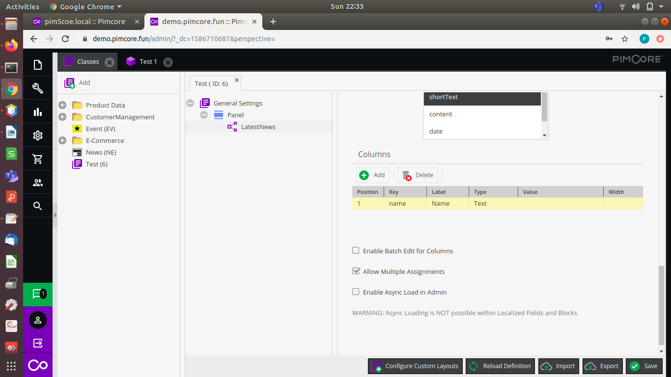 Data lost in 'Allowed Class' in 'Advanced Many-to-Many Object relation' field in class settings ...