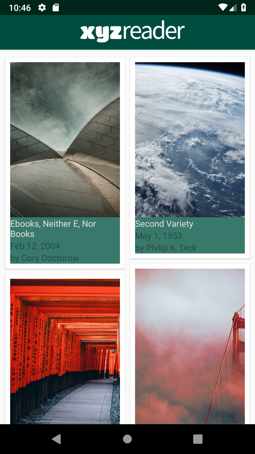 GitHub - vejathegreat/xyz-reader: Udacity Material Design Project