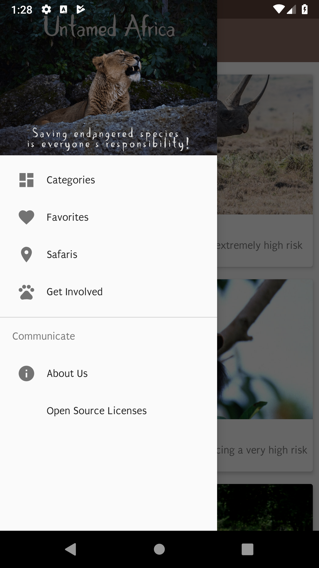 GitHub - vejathegreat/UntamedAfrica