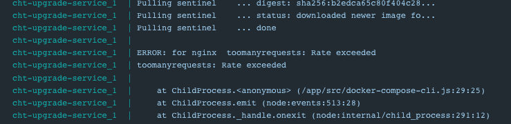 Upgrades can fail on the `pull` with `ERROR: for nginx toomanyrequests: Rate exceeded` · Issue ...