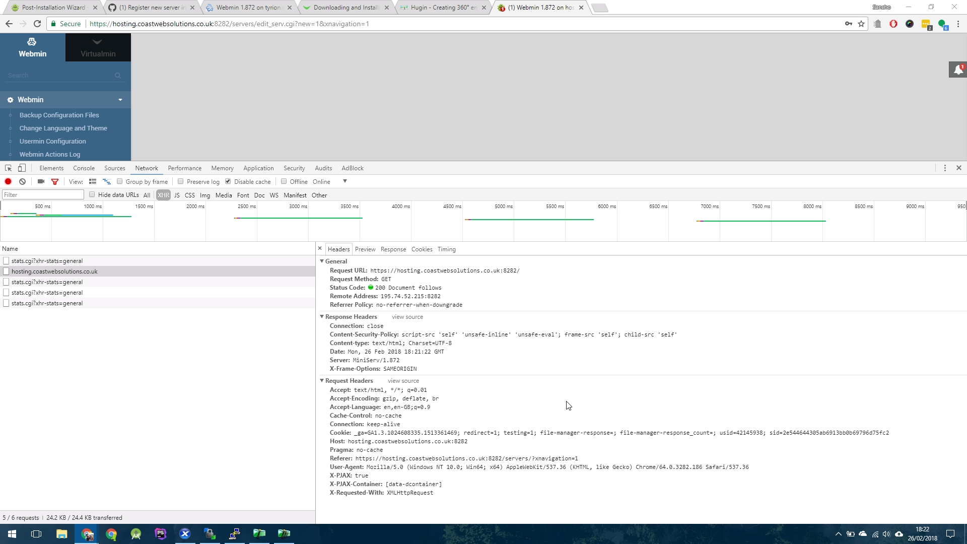 Register new server in Webmin server index blank · Issue #827 · webmin/webmin · GitHub