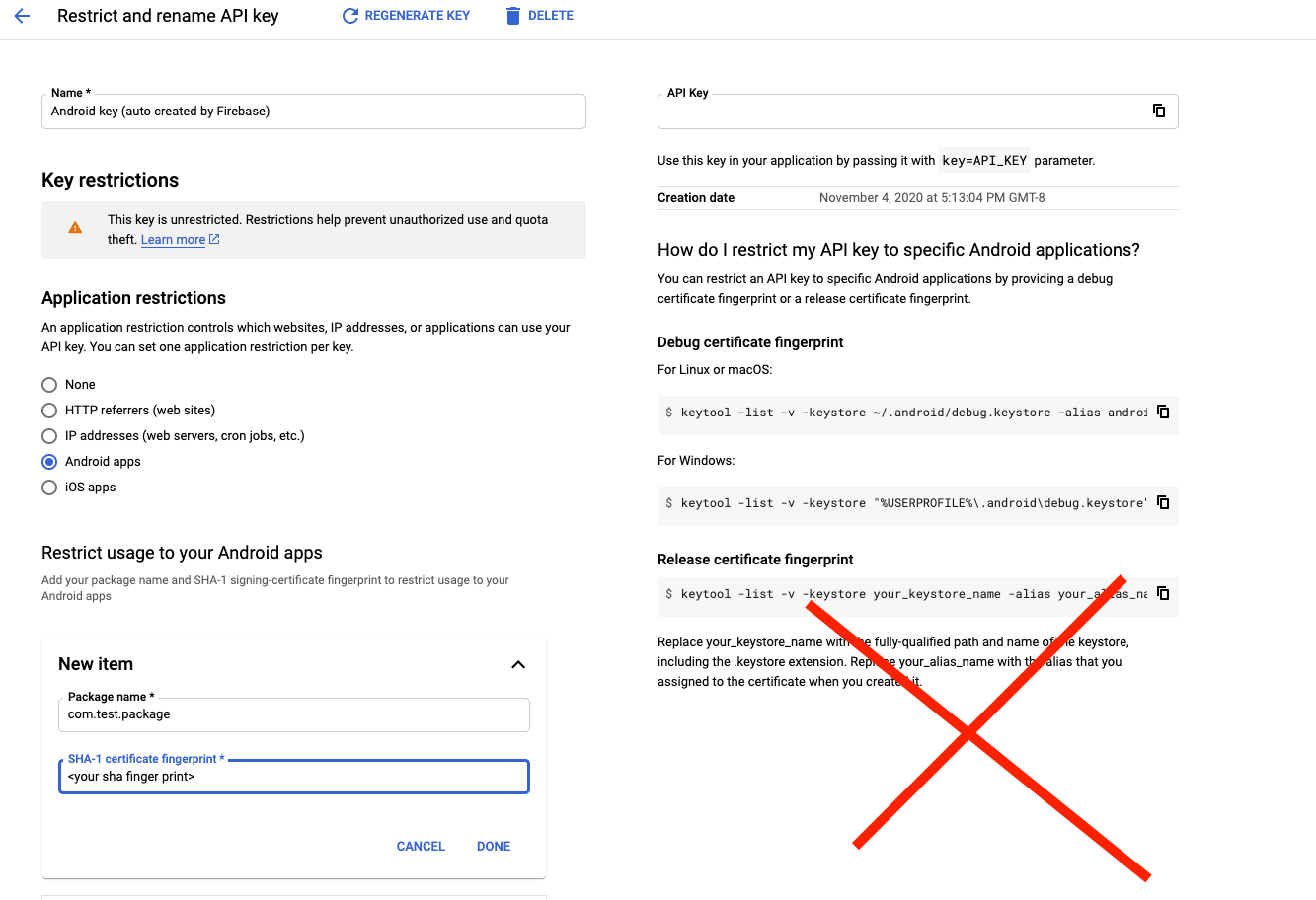 FirebaseModelDownloader throws 403 error with API Keys that have app ...