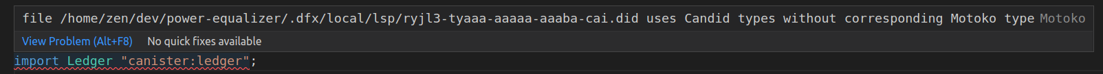 import ledger using `canister:ledger` syntax · Issue #43 · flowerpowerdao/power-equalizer · GitHub