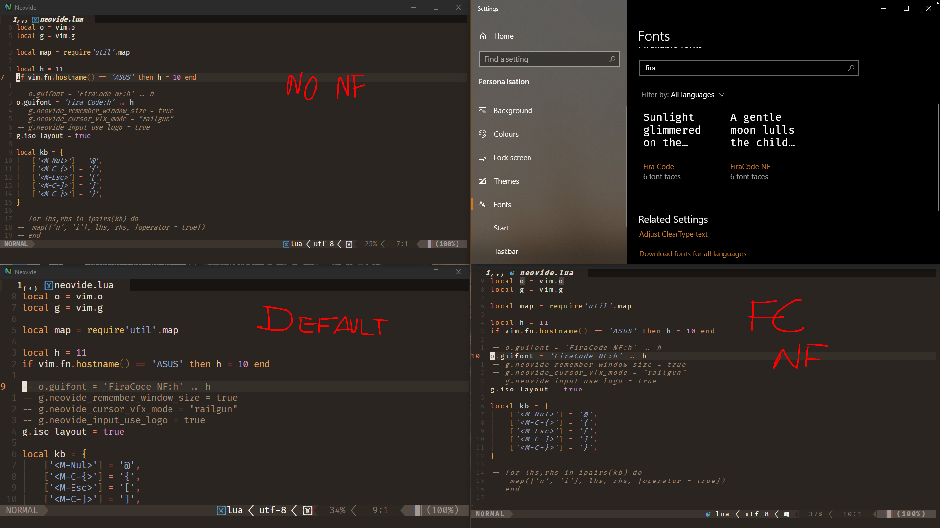 Fonts render with significant spacing · Issue #1096 · neovide/neovide · GitHub