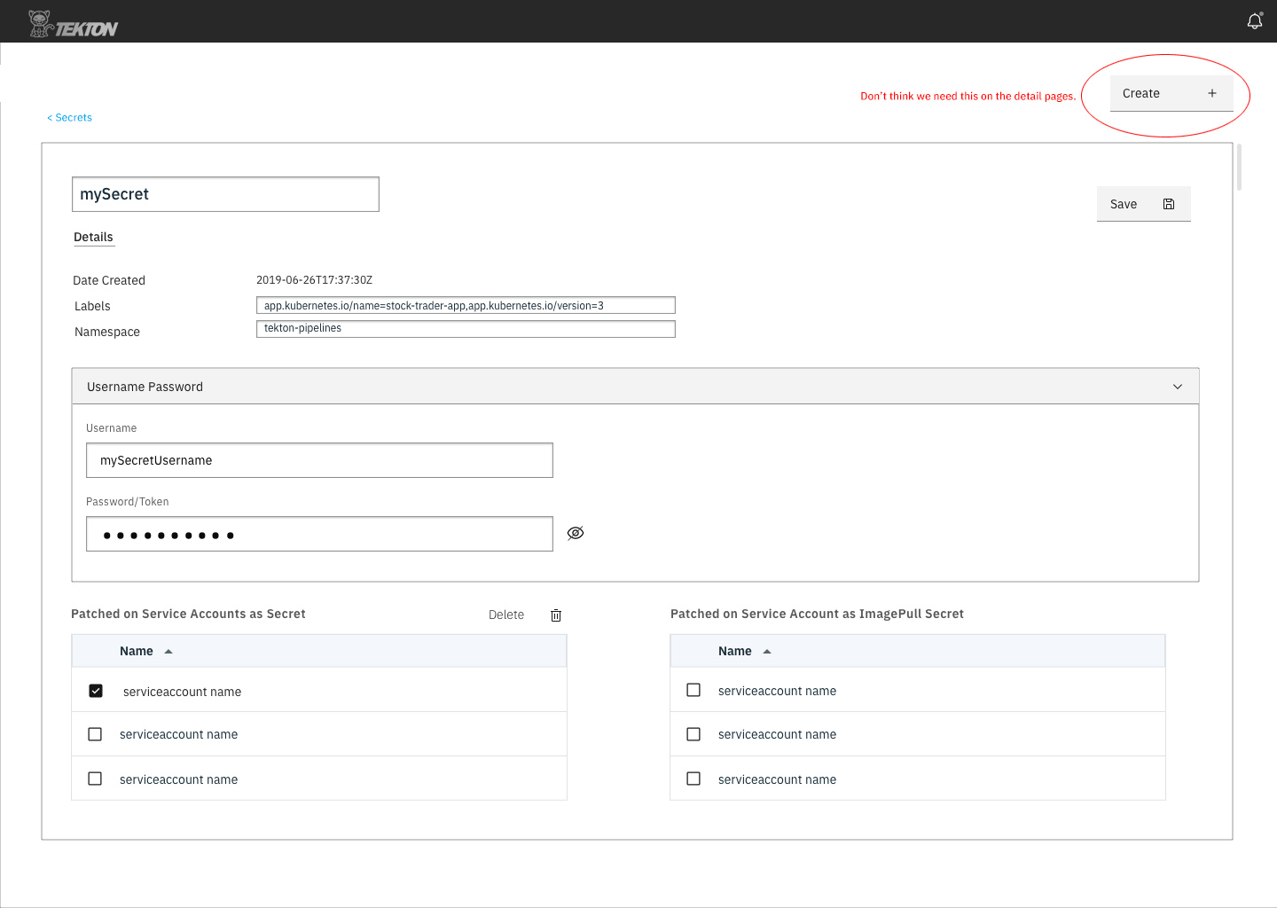 Patch more than one service account to each secret · Issue #505 · tektoncd/dashboard · GitHub