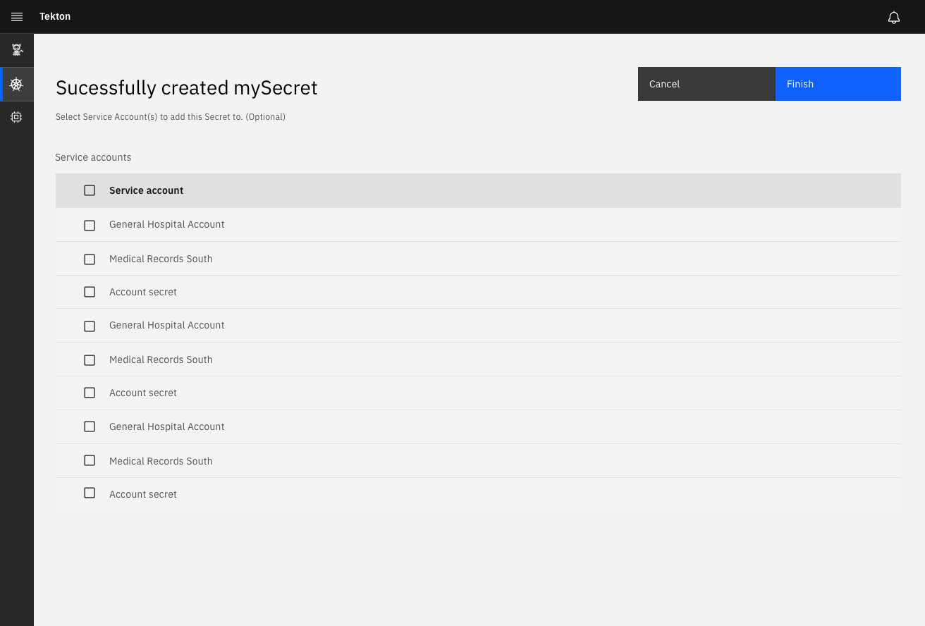 Patch more than one service account to each secret · Issue #505 · tektoncd/dashboard · GitHub