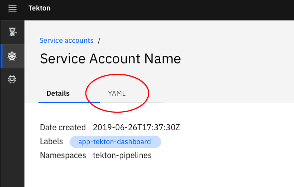 PipelineResources - use a consistent pattern for viewing details and YAML · Issue #969 ...