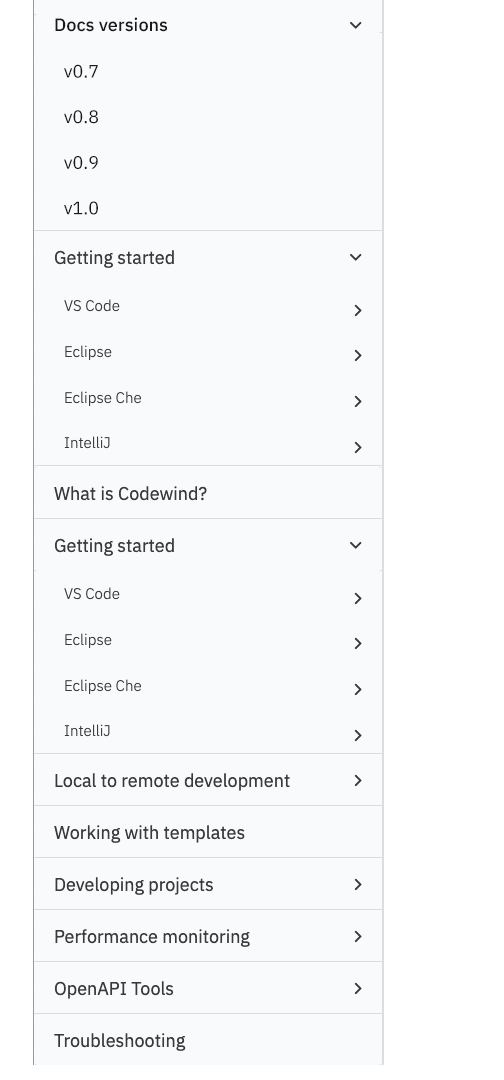 Make Public Docs Release Specific · Issue 2233 · Eclipse Archivedcodewind · Github