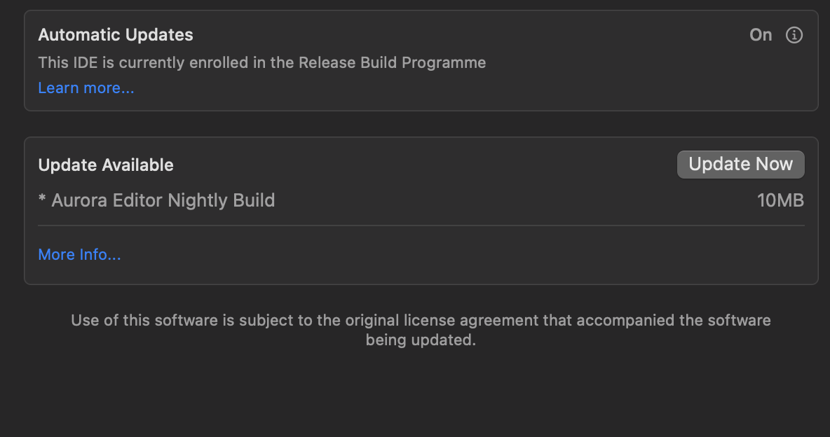 Can't download Aurora Update · Issue #316 · AuroraEditor/AuroraEditor · GitHub