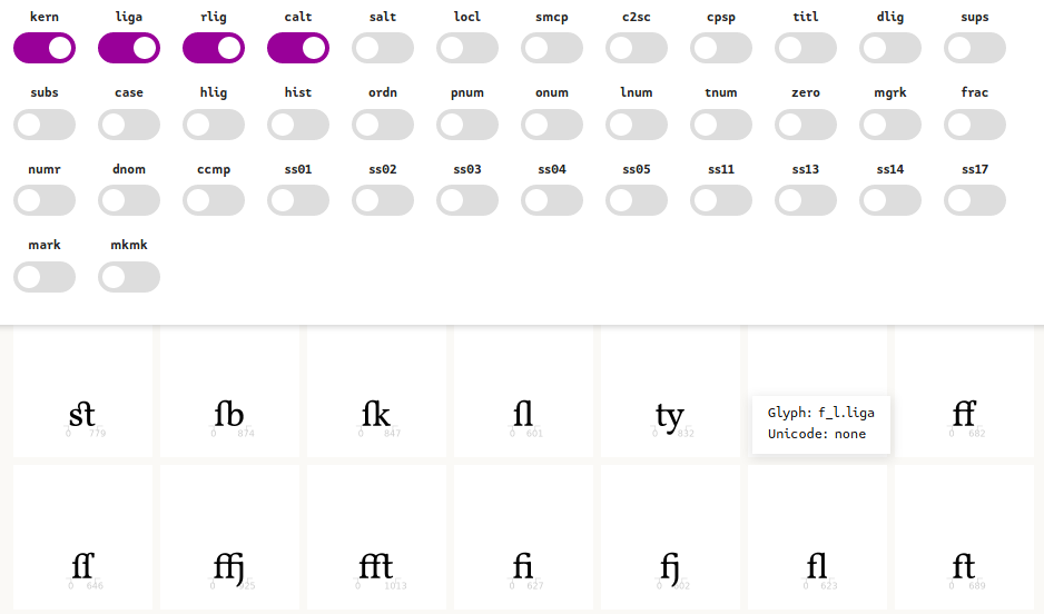 Ligatures cannot be loaded · Issue #38 · FAlthausen/Vollkorn-Typeface ...