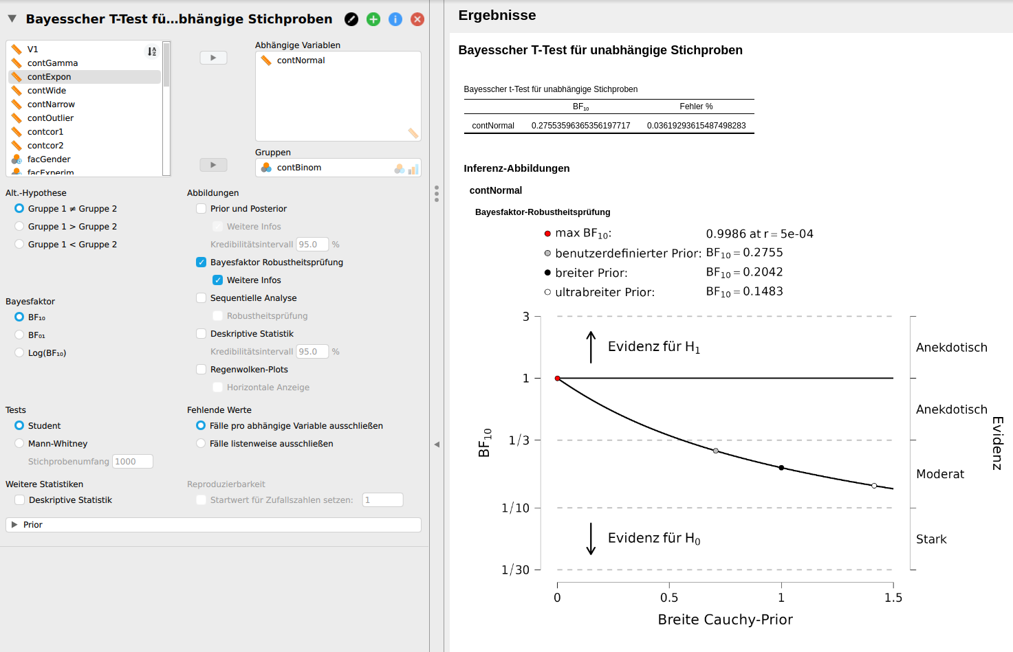 Bayes factor robustness check error in German version · Issue #1398 · jasp-stats/jasp-issues ...