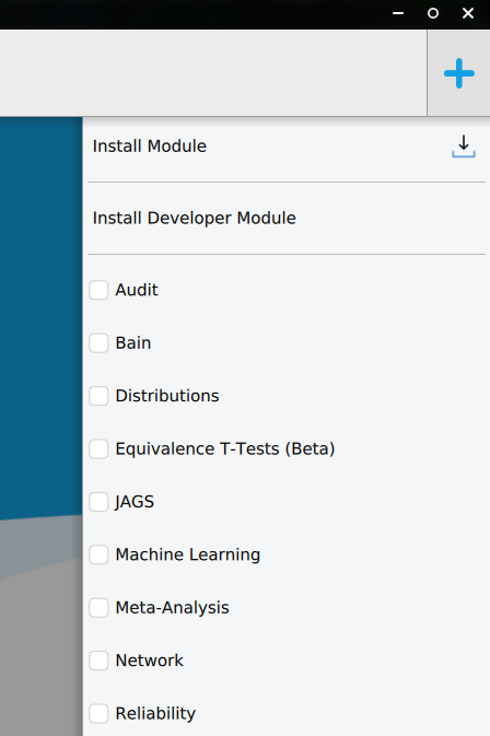 Descriptives does not have the drop down menu options · Issue #1009 · jasp-stats/jasp-issues ...