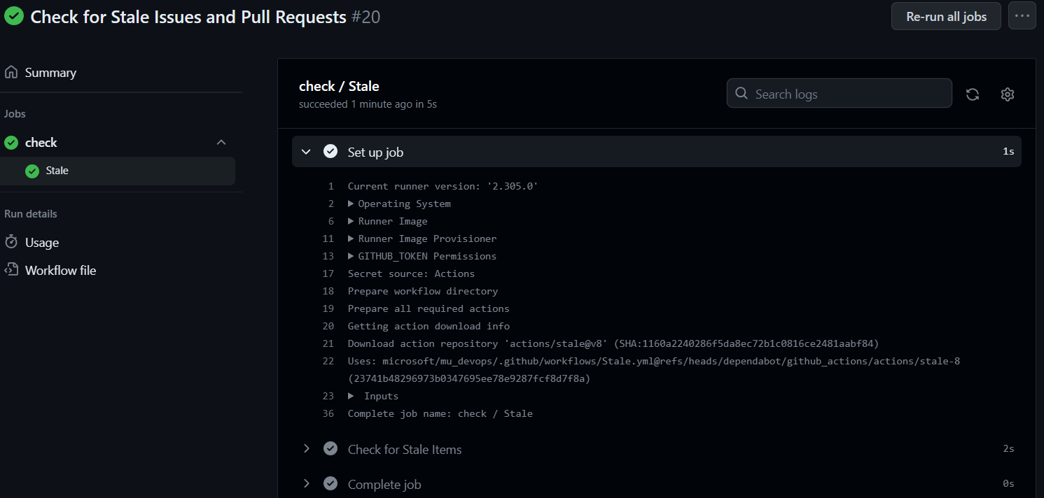 Update GitHub Action - actions/stale from 7 to 8 · Issue #214 · microsoft/mu_devops · GitHub