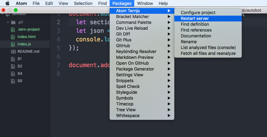 Better autocomplete support? · Issue #316 · tststs/atom-ternjs · GitHub