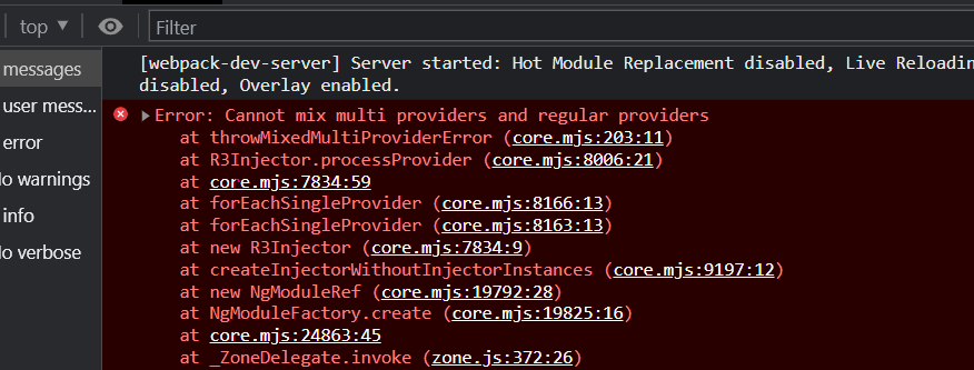 Cannot mix multi providers and regular providers · Issue #7510 · getsentry/sentry-javascript ...