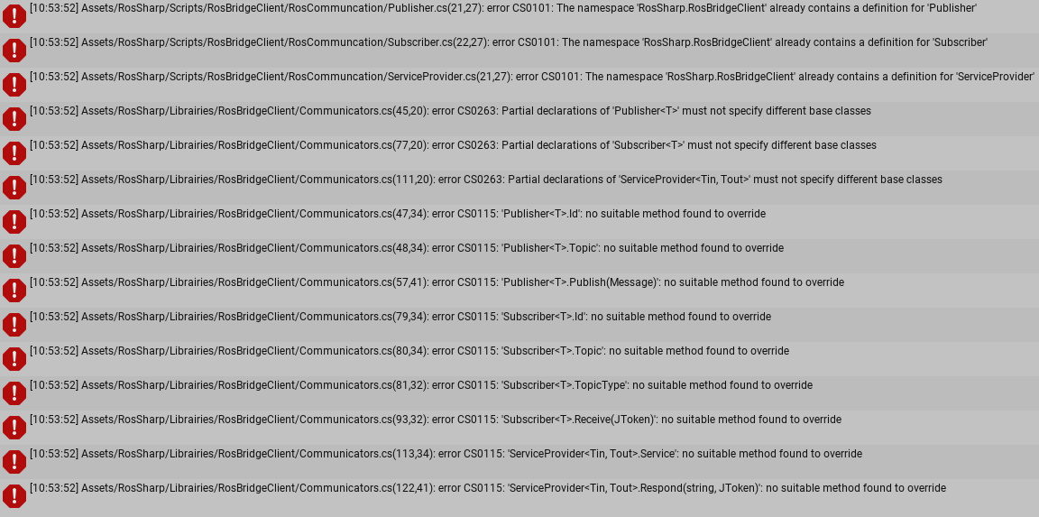 Unity errors when adding libraries in the Asset folder · Issue #232 · siemens/ros-sharp · GitHub