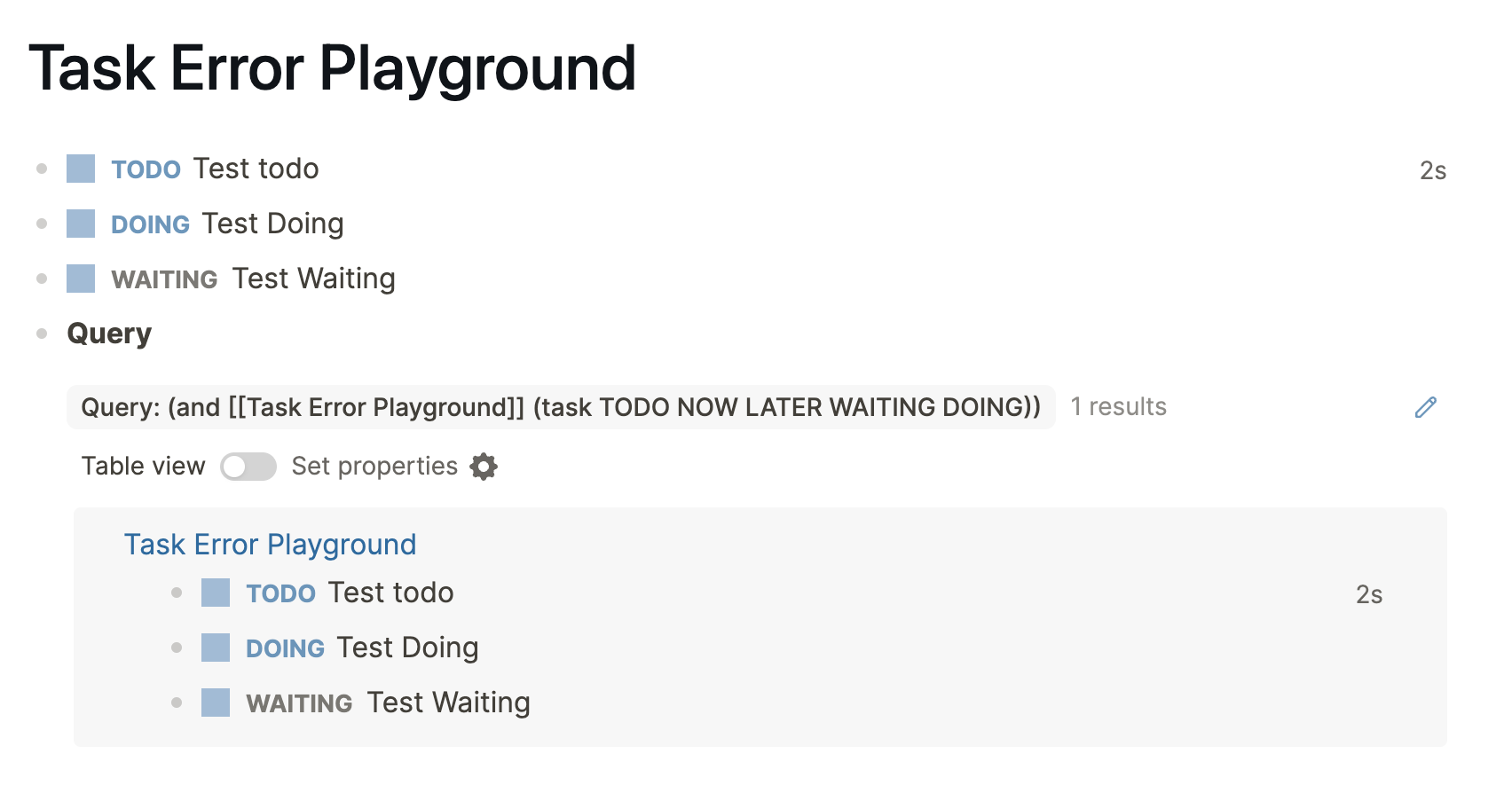 Unable to query tasks status TODO across entire graph · Issue #7347 · logseq/logseq · GitHub