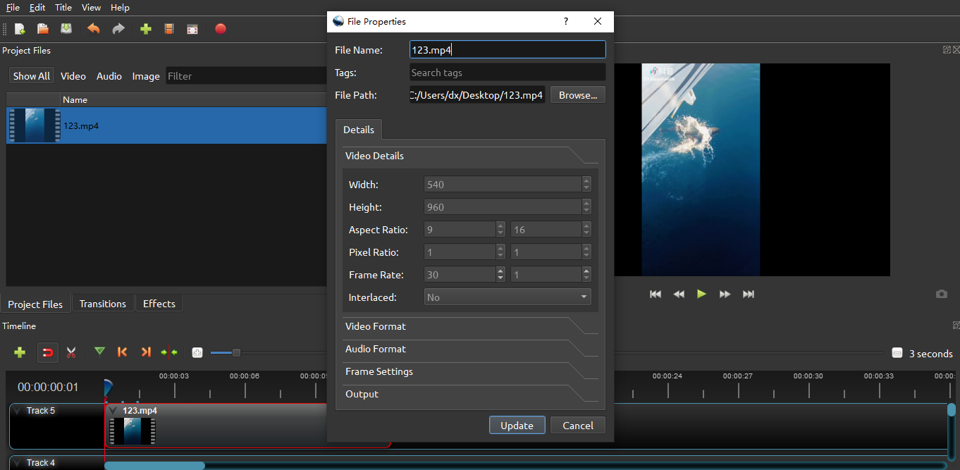 After exporting a clip from a vertical video, the clip becomes narrower than the original video ...