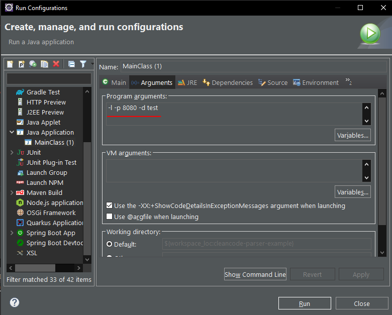 GitHub - Talesb/cleancode-parser-example: In chapter 14 of the book on clean code, a case study ...