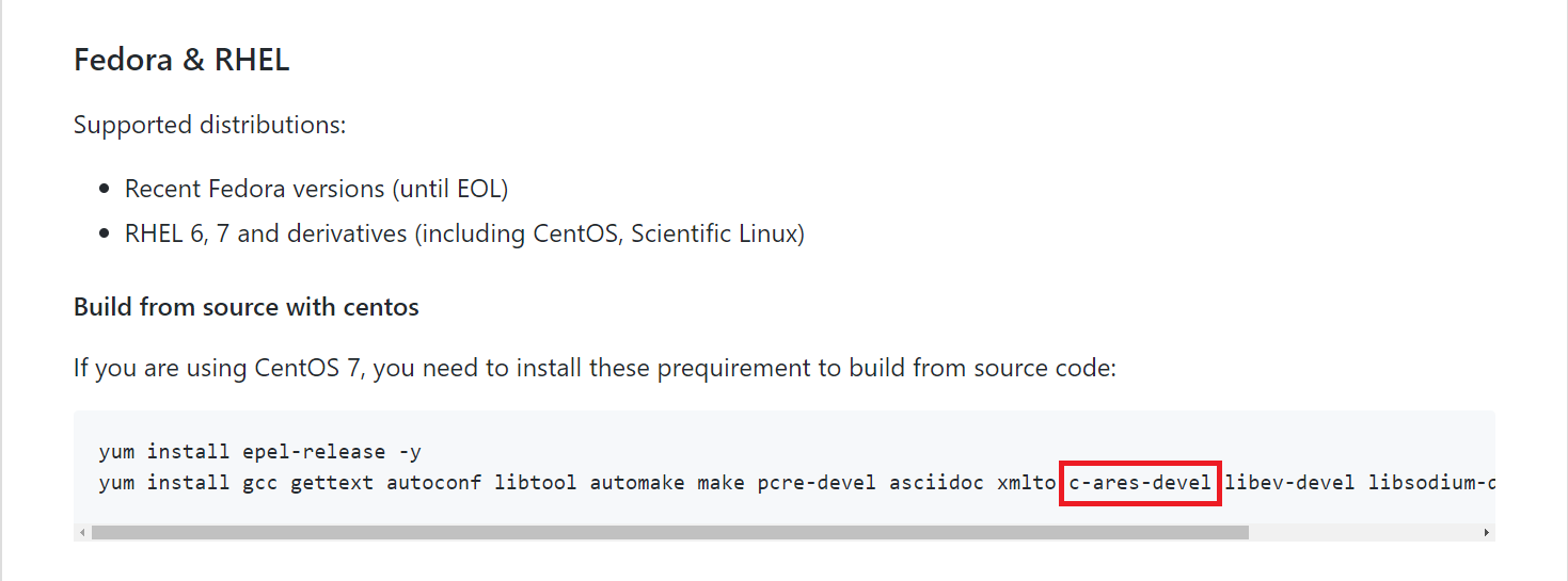 configure: error: The c-ares library libraries not found. · Issue #1746 · shadowsocks ...