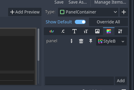 Theme Variation with StyleBoxTexture returns wrong type · Issue #66850 · godotengine/godot · GitHub