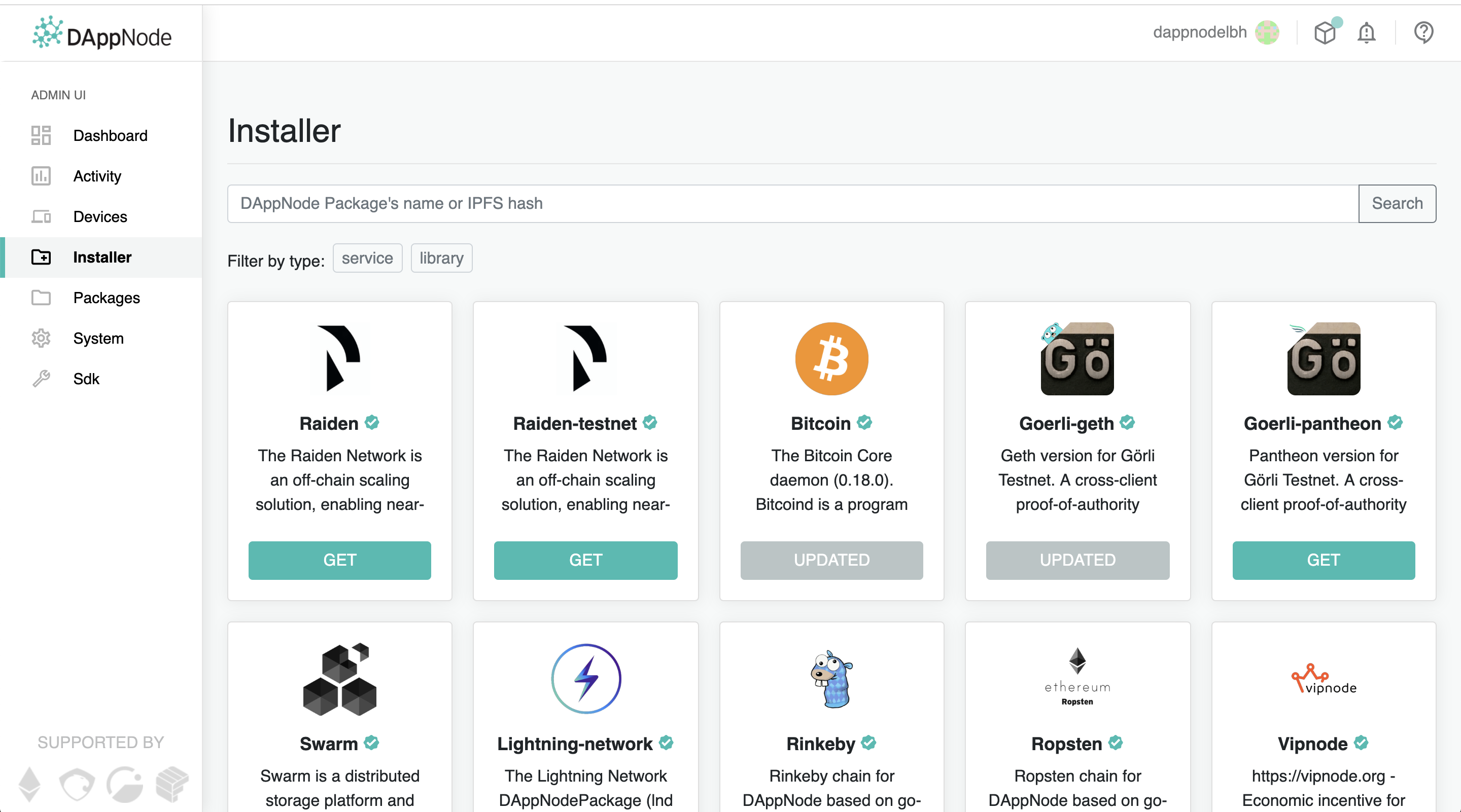 Reorganize The Dapp Store · Issue 320 · Dappnode Dnp Admin · Github