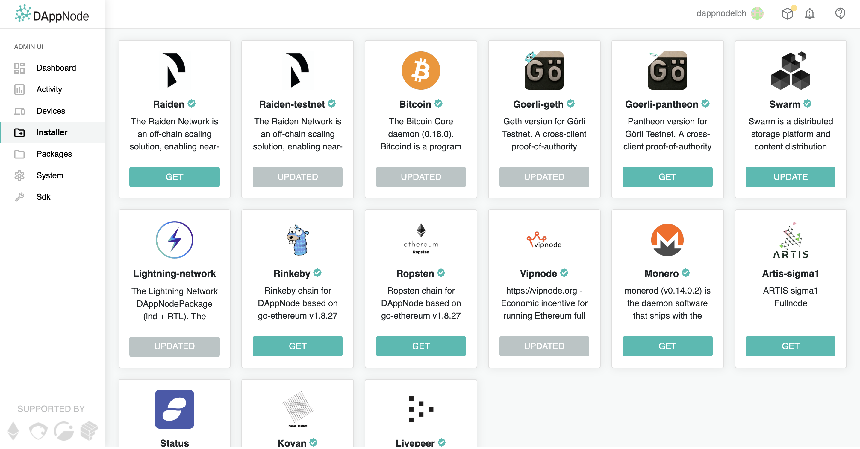 Reorganize The Dapp Store · Issue 320 · Dappnode Dnp Admin · Github