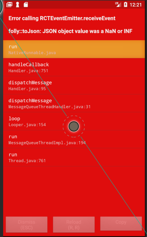 Error Calling RCTEventEmitter.receiveEvent on any version above 1.0.0-beta.9 · Issue #2821 ...