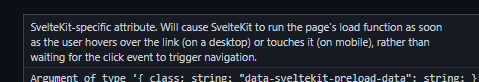 `data-sveltekit-preload-data` is not allowed for elements other than `a` · Issue #1772 ...