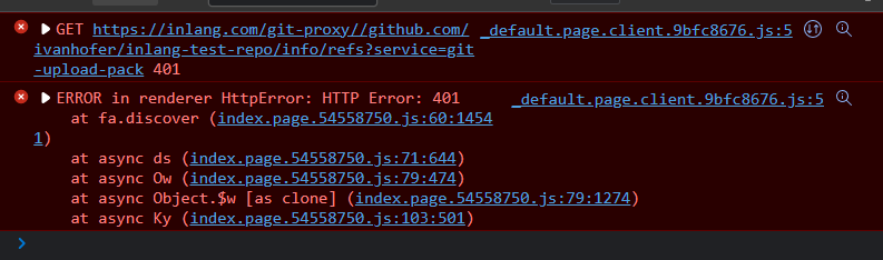 401 error during rendering · Issue #264 · opral/monorepo · GitHub