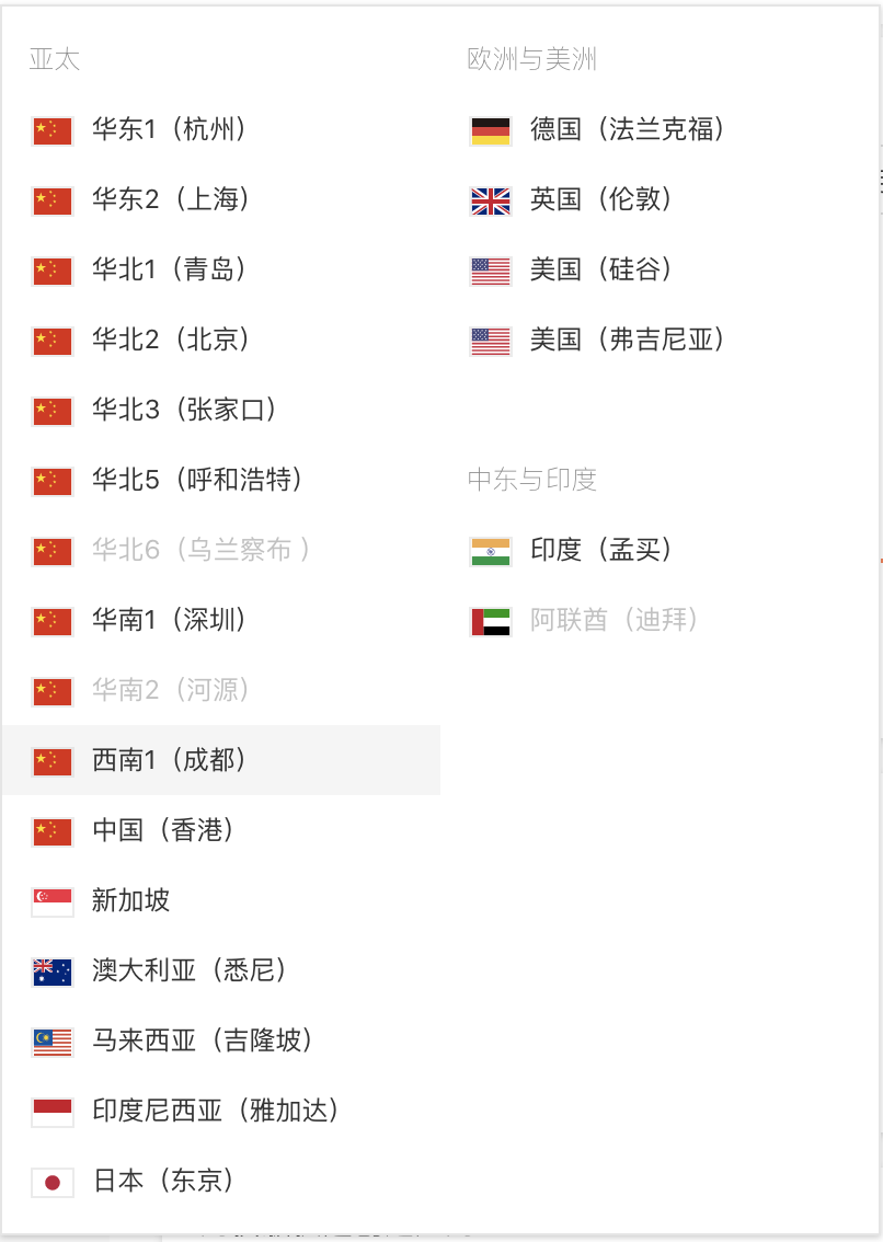 SwitchRegion的列表中数据不完整 · Issue #252 · alibaba/serverless-vscode · GitHub