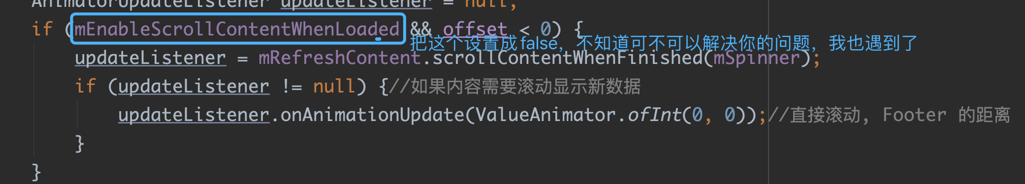 loadmore数据刷新后footer动画丢失 · Issue #1357 · scwang90/SmartRefreshLayout · GitHub