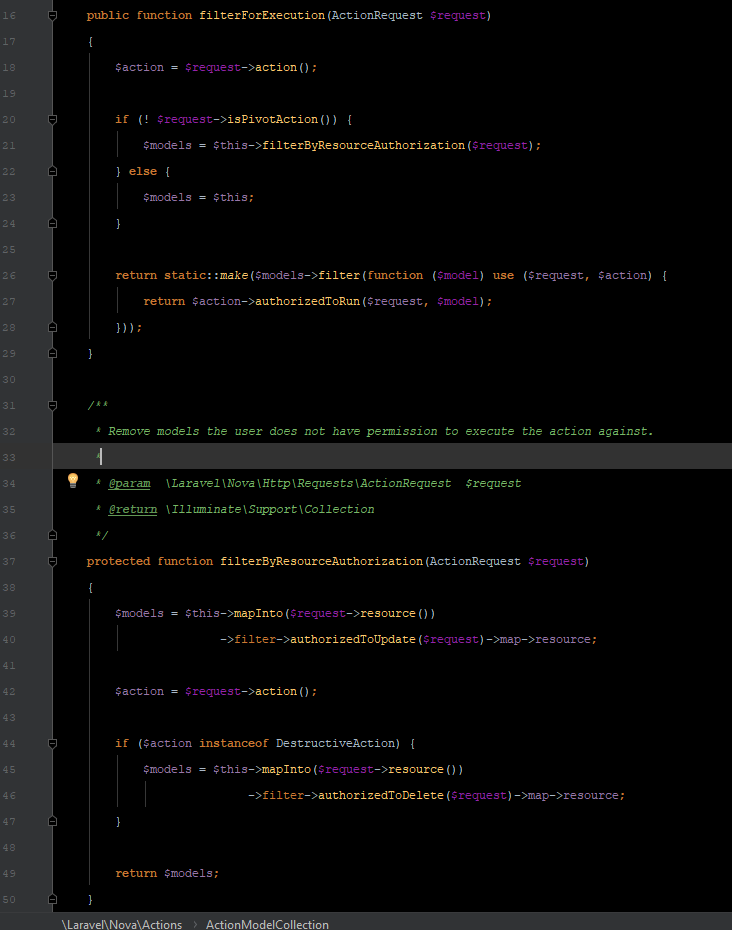 Action model filtering · Issue #129 · laravel/nova-issues · GitHub