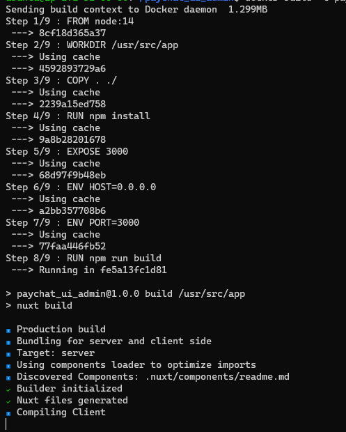 Docker Nuxt Build Stuck On Compiling Client · Nuxt Nuxt · Discussion 9879 · Github 