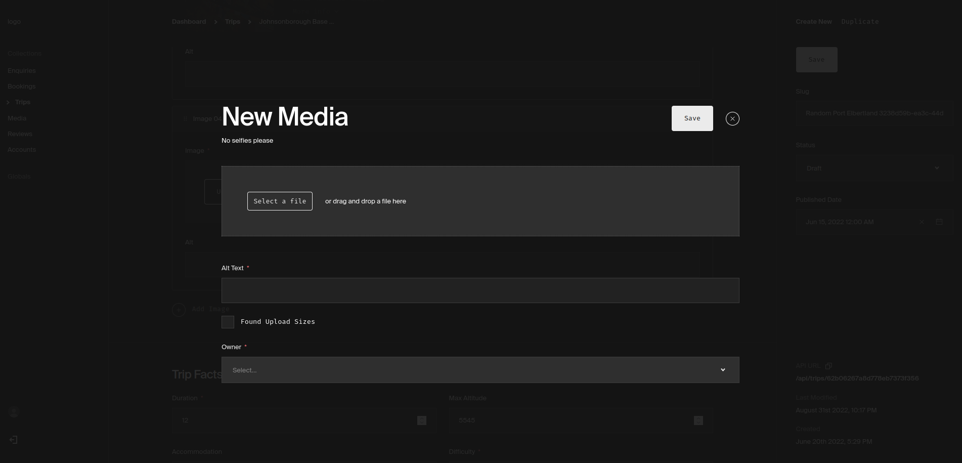 Default Value Doesn T Populate On New Media Modal Dialog Box · Issue 1039 · Payloadcms