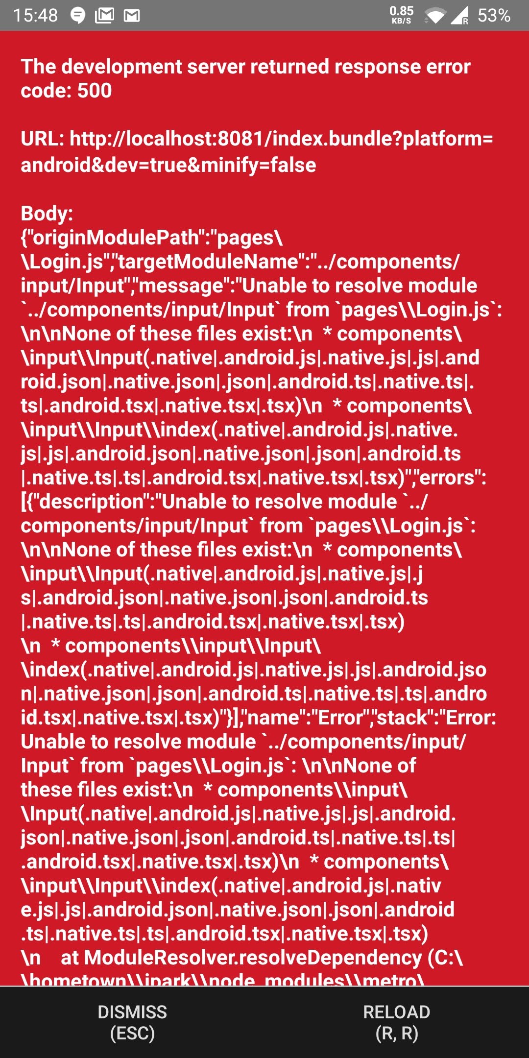 Unable to resolve module error on Windows · Issue #30096 · facebook/react-native · GitHub