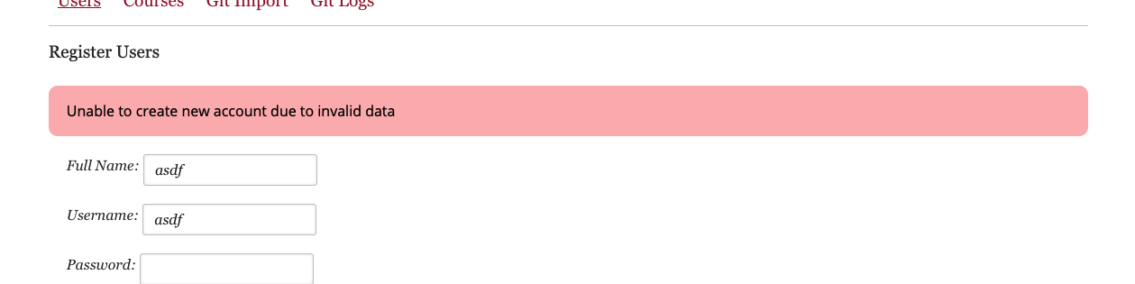Standardize UX/UI for error and confirmation messages · Issue #42 · mitodl/edx-sysadmin · GitHub