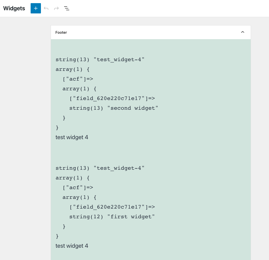 ACF field values not loaded correct in new widget block editor · Issue #611 ...
