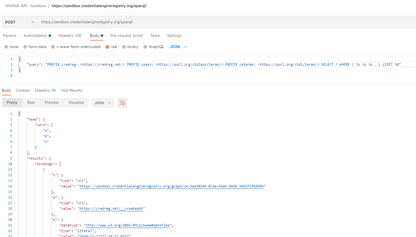 Sandbox SPARQL is broken · Issue #458 · CredentialEngine/CredentialRegistry · GitHub